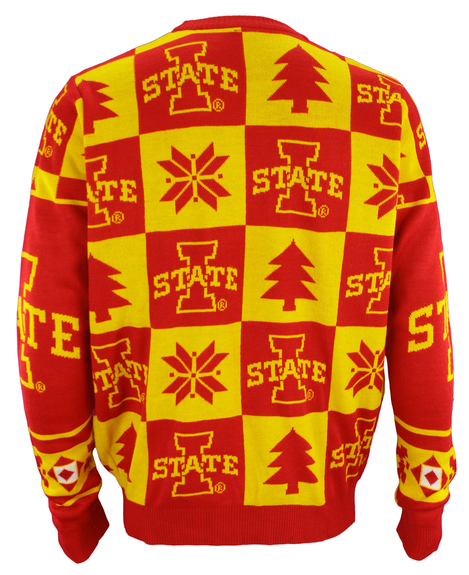 FOCO NCAA Men's Iowa State Cyclones Patches Ugly Crew Neck Sweater | eBay