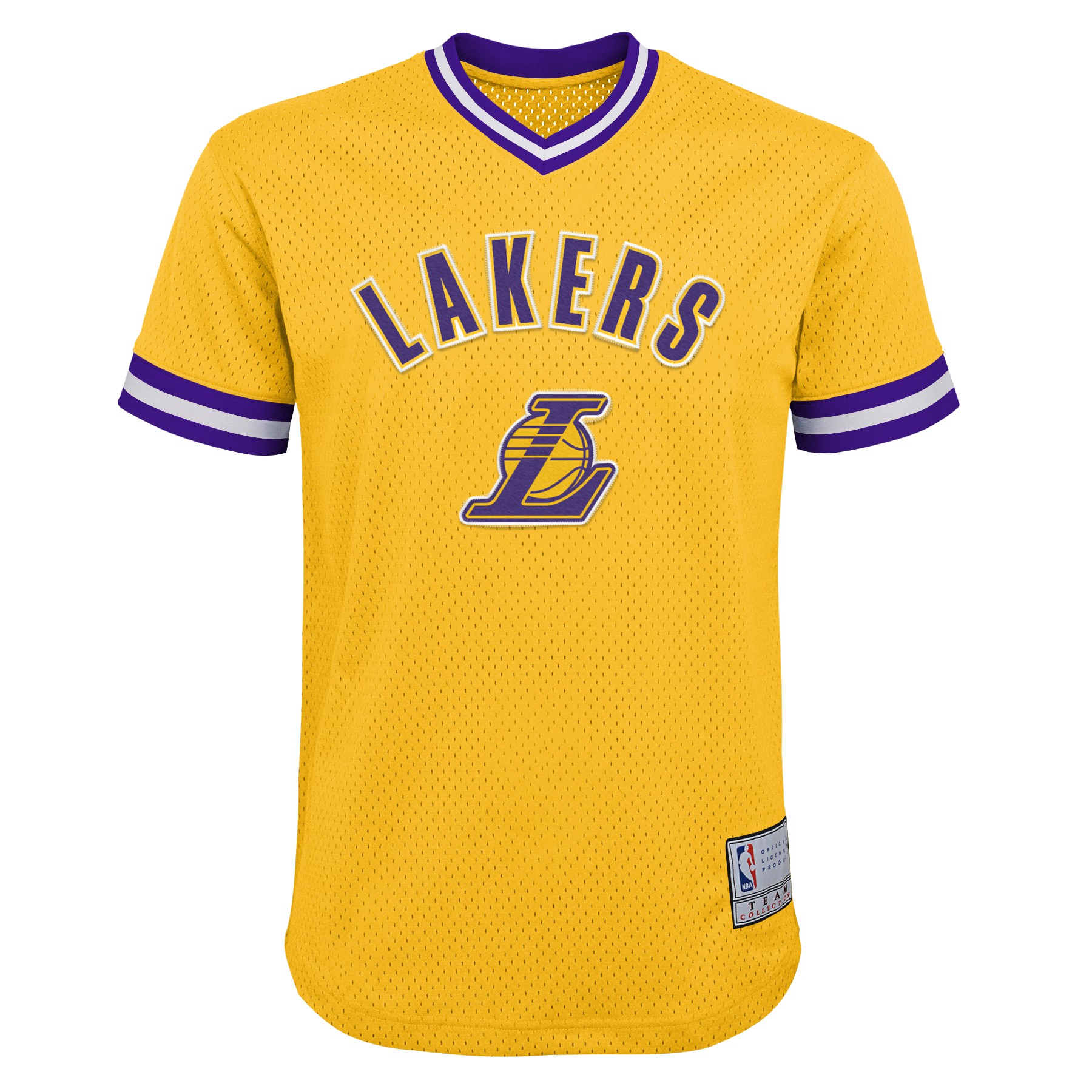Outerstuff NBA Youth Boys (8-20) Los Angeles Lakers Tackle Twill Mesh ...