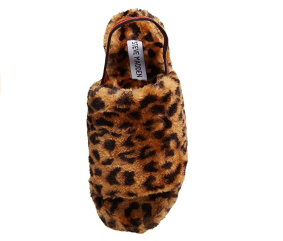 Steve Madden Women's Fluff Slippers, Leopard | eBay